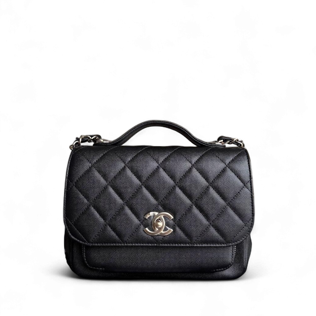 Chanel Business Affinity Medium - Caviar Quilted Grained Clafskin Blac